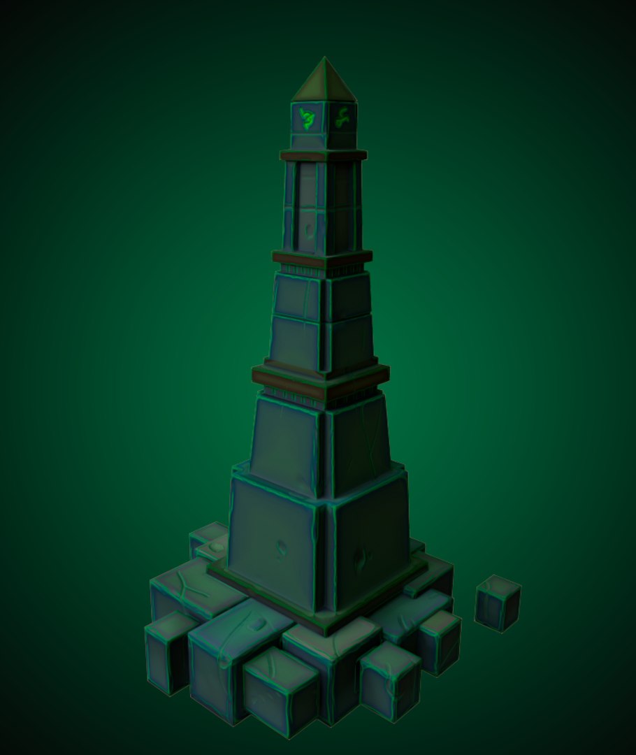 Obelisk Stilized 3D Model - TurboSquid 1371803