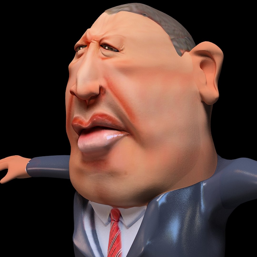Chavez Hugo President 3d Model