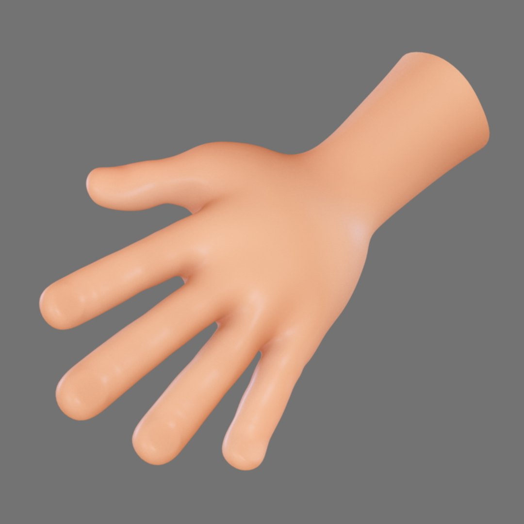 3ds max cartoon hand no:1 toon