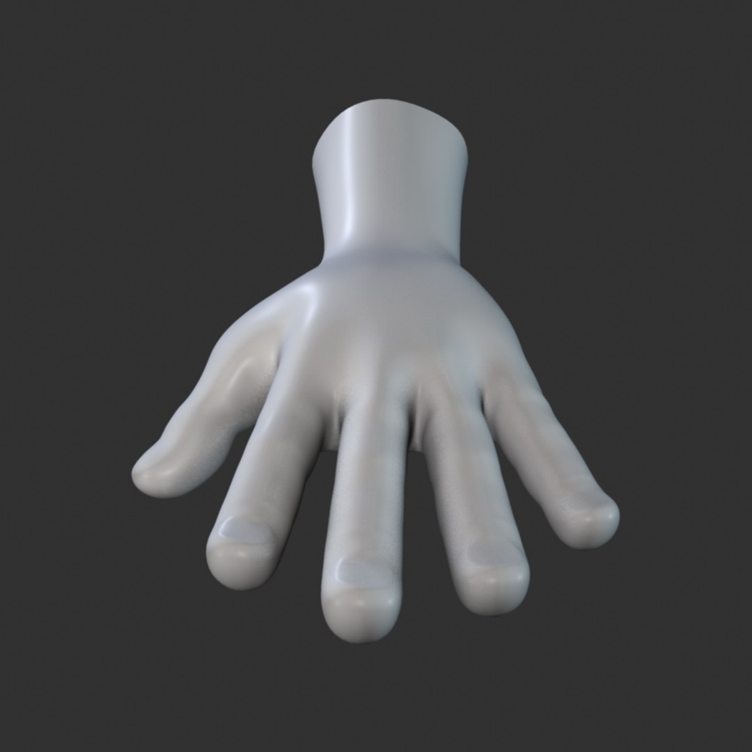 3ds max cartoon hand no:1 toon