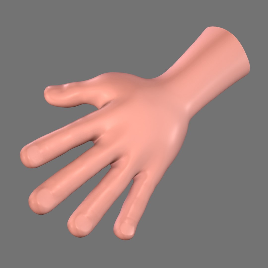 3ds max cartoon hand no:1 toon