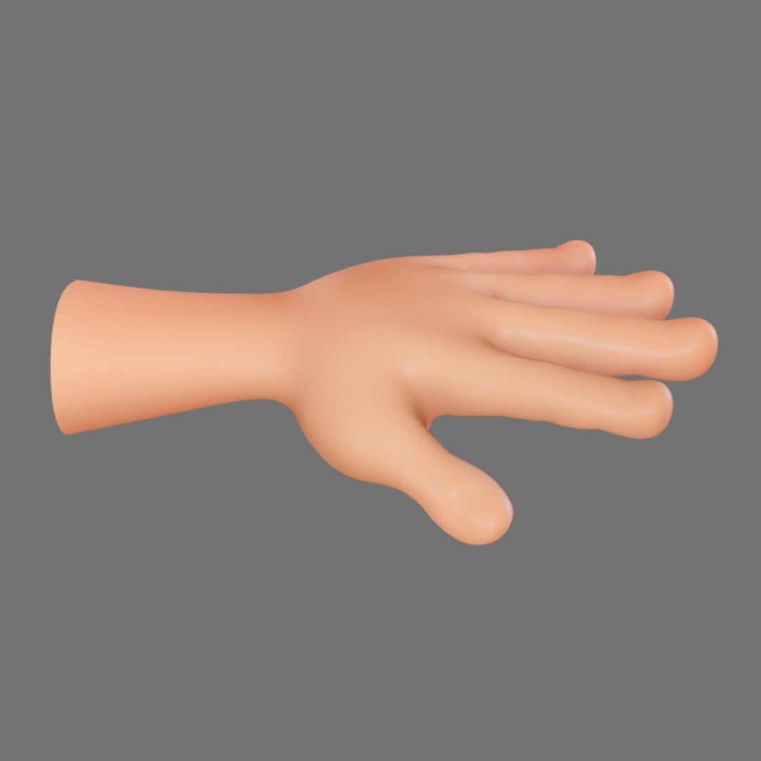 3ds max cartoon hand no:1 toon