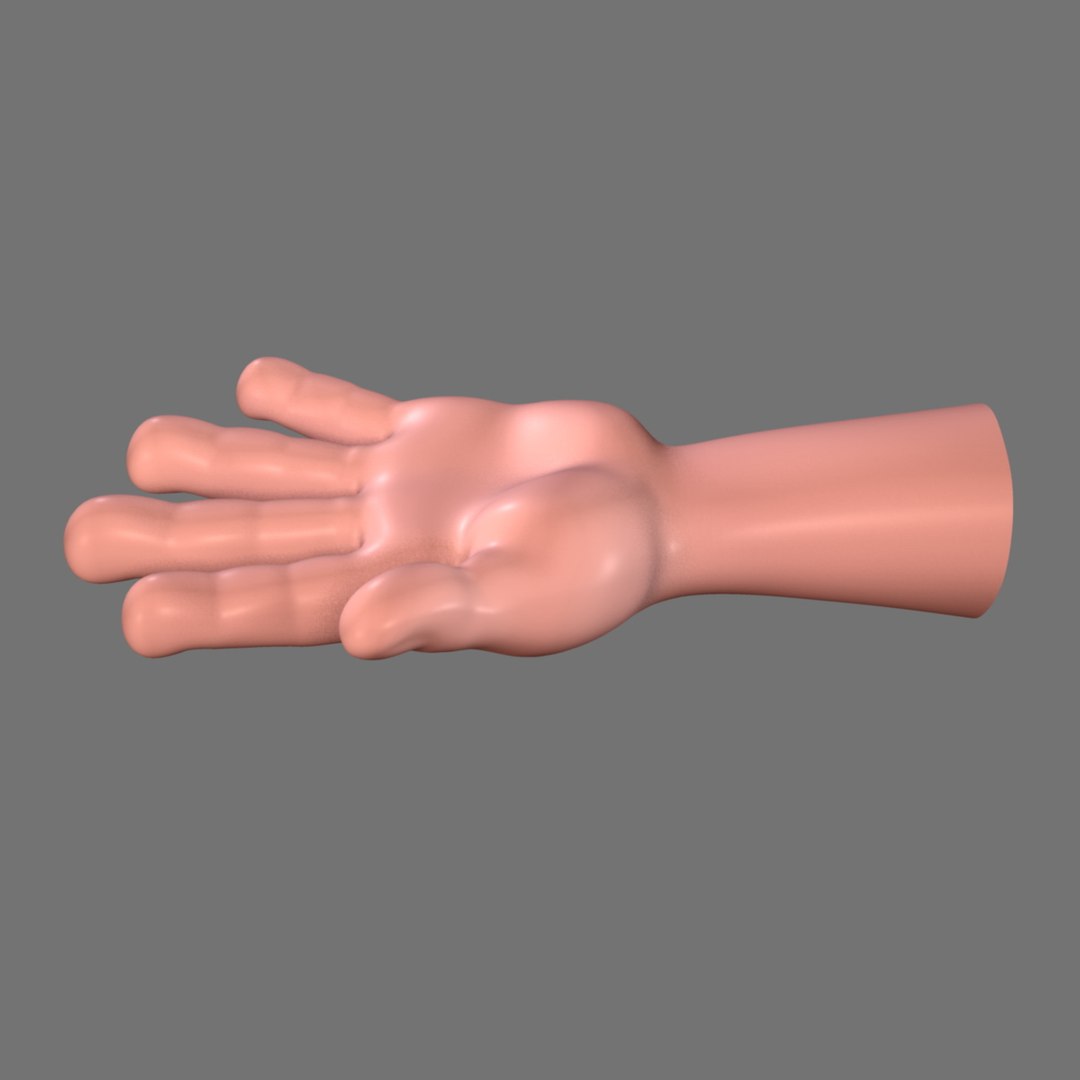 3ds max cartoon hand no:1 toon