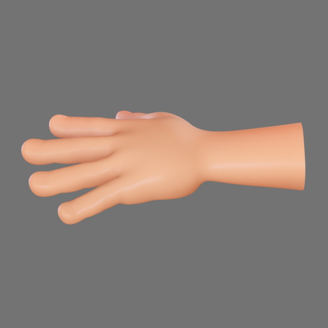 3ds max cartoon hand no:1 toon