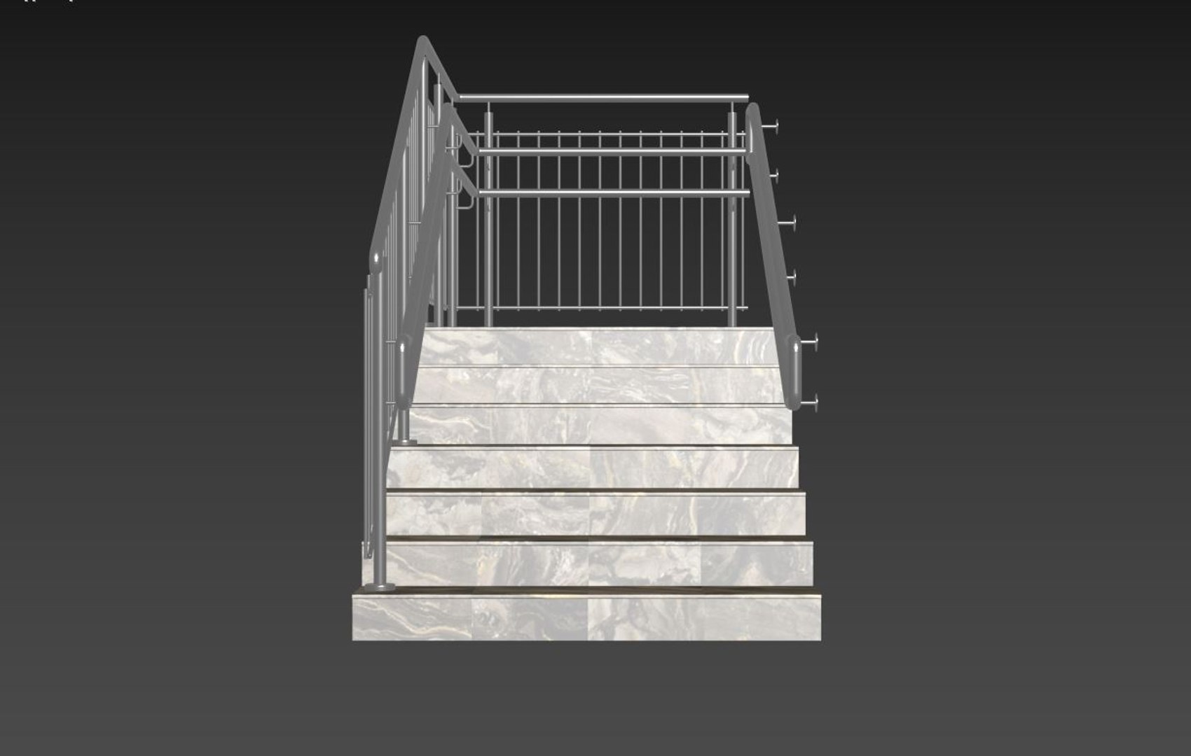 Stairs Railing Model - TurboSquid 2005326
