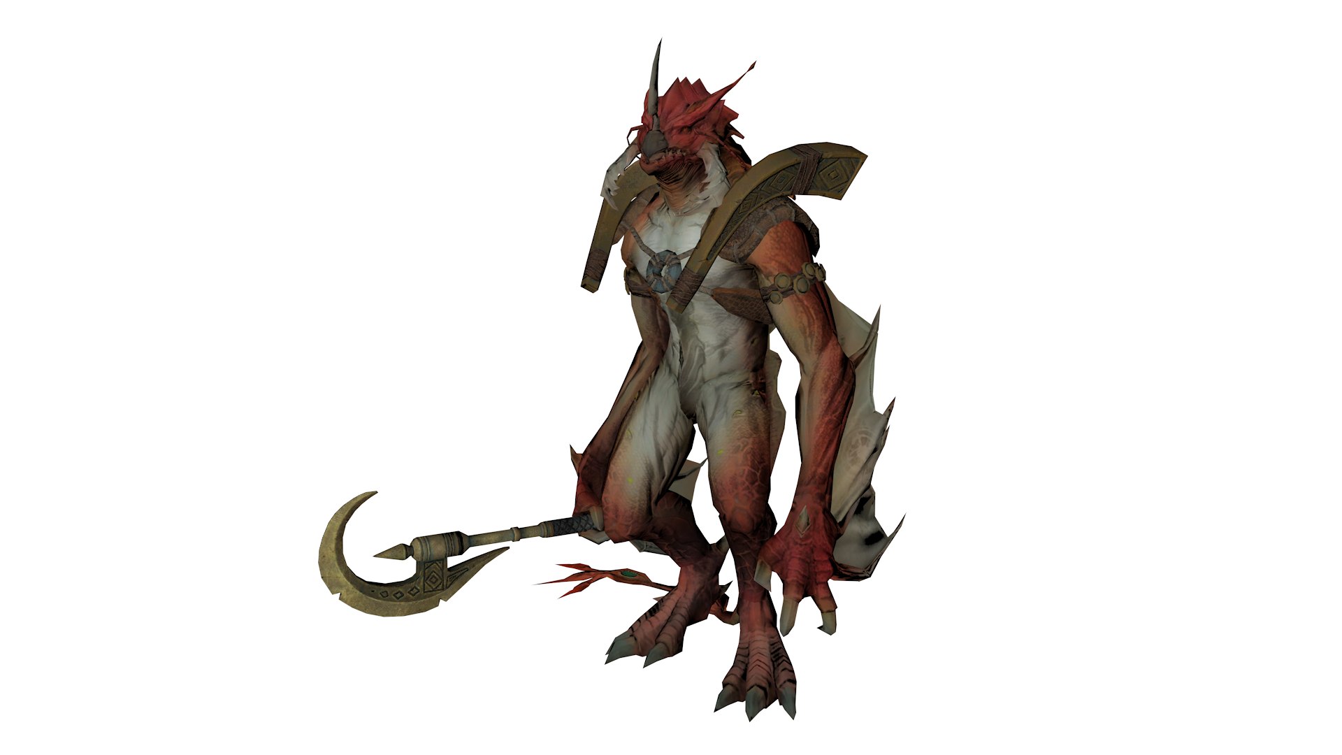 Lizard Shaman Warrior 3D Model 3D Model - TurboSquid 2403816