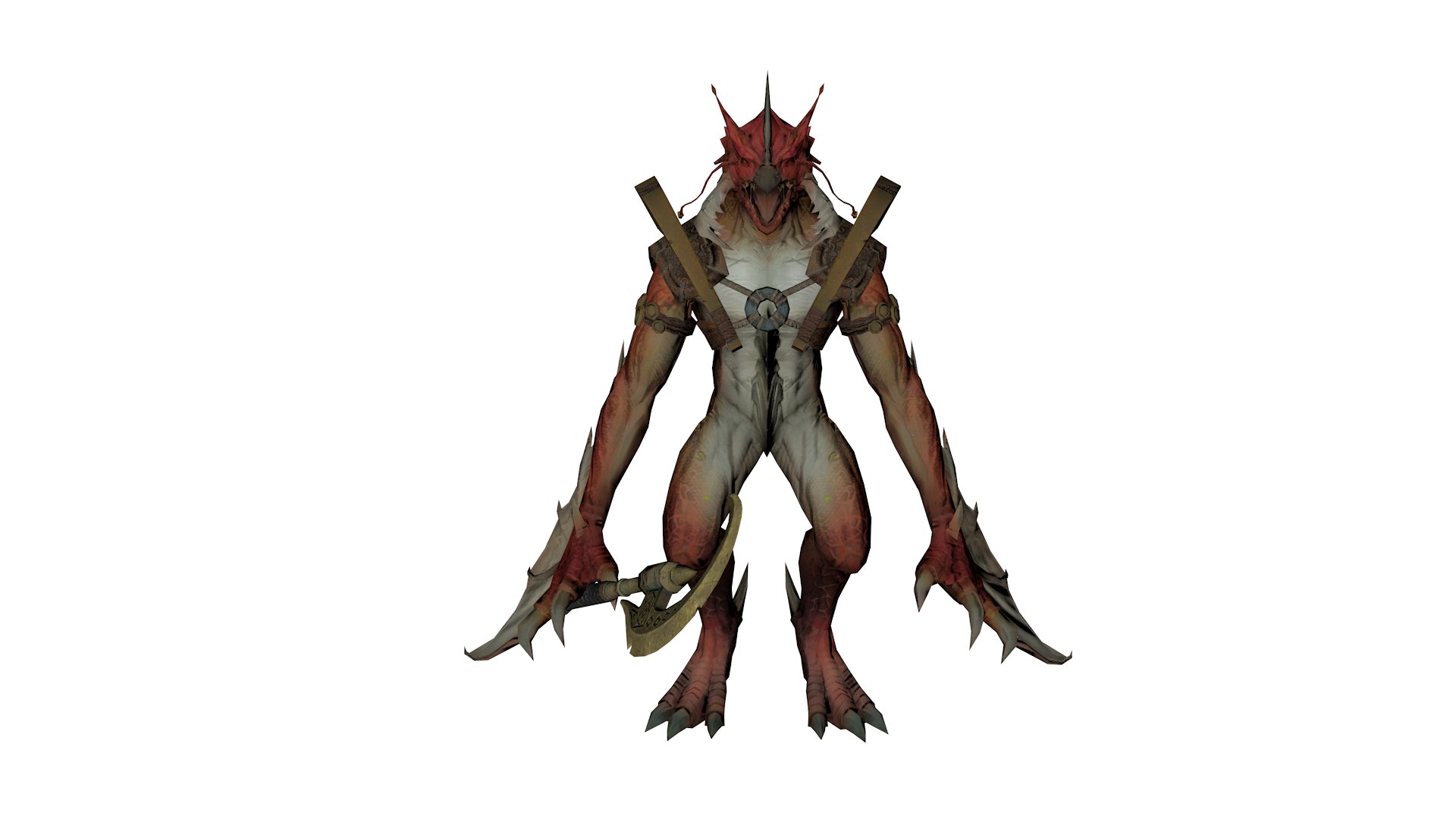 Lizard Shaman Warrior 3D Model 3D Model - TurboSquid 2403816