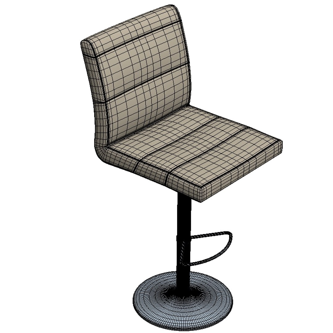Bar Chair 3D Model - TurboSquid 1182797