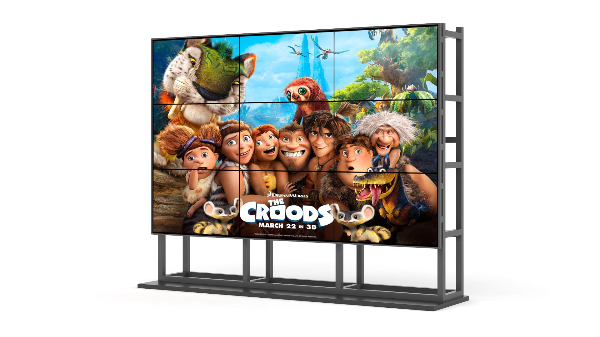3D Advertising Screen Display - TurboSquid 1815334