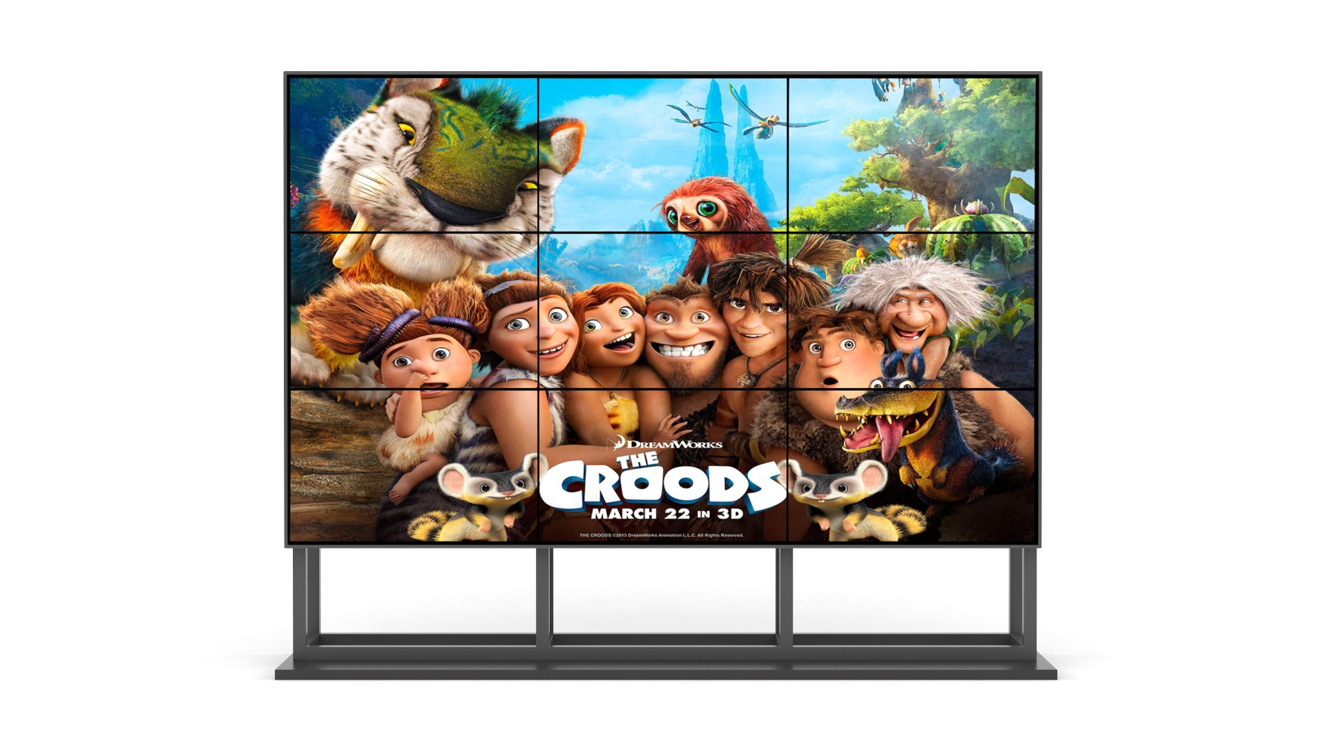 3D Advertising Screen Display - TurboSquid 1815334