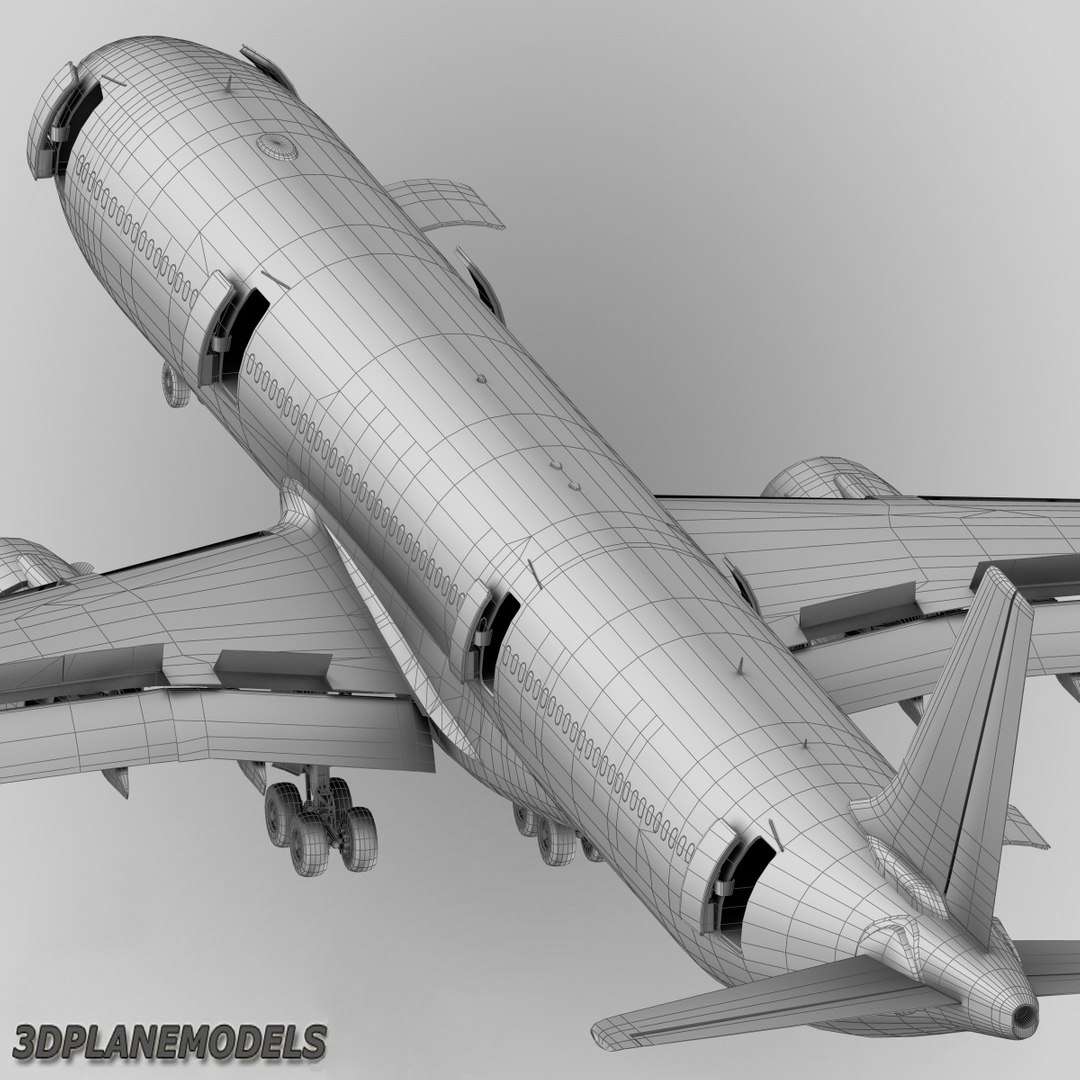 Airbus A340-500 3d Dxf