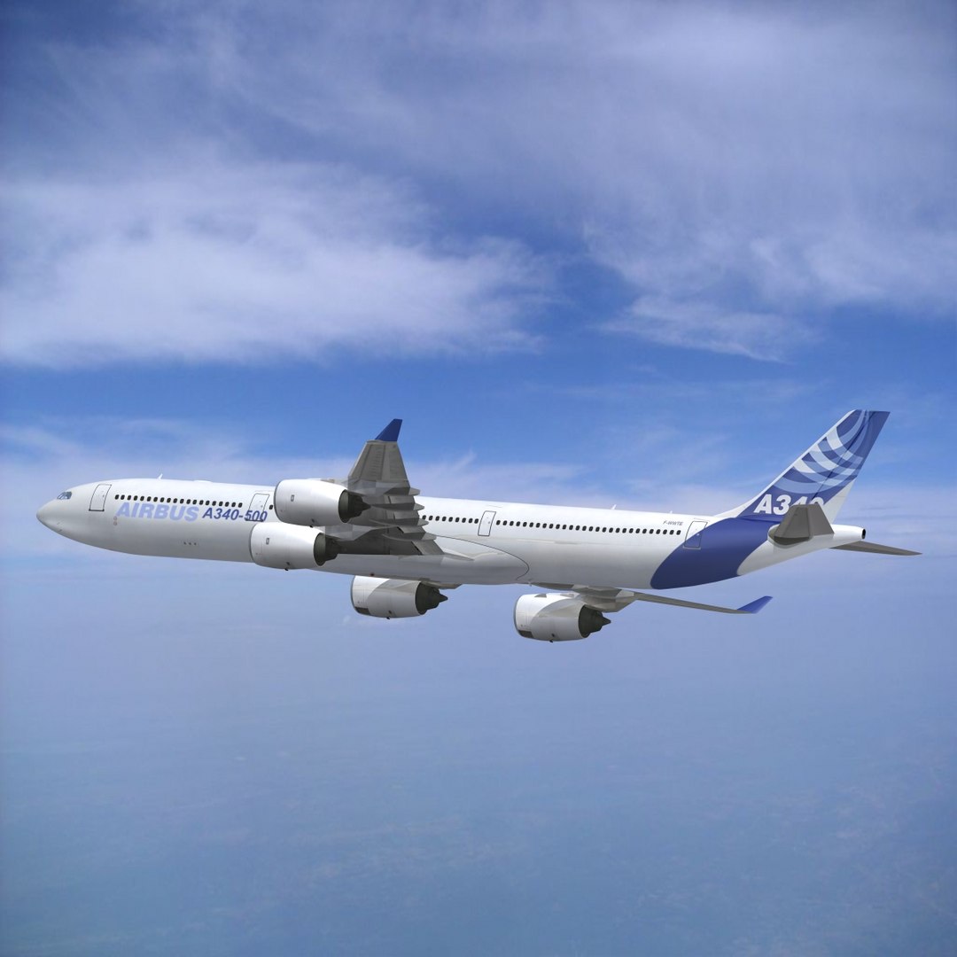 Airbus A340-500 3d Dxf
