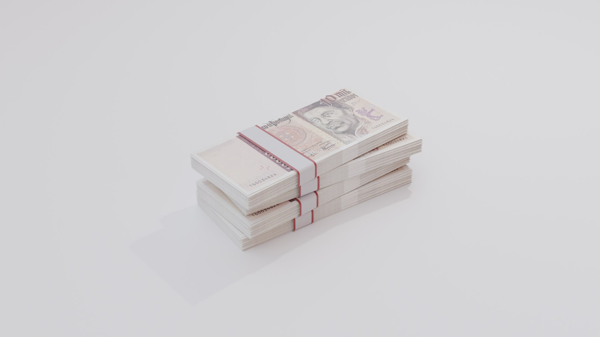 3D Model 10000 Portuguese Escudo Currency - TurboSquid 2416164