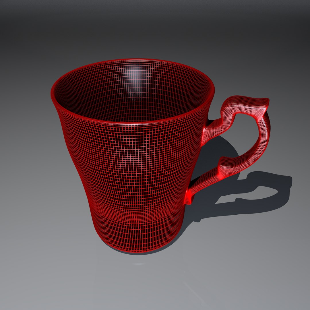 3d tea cups model