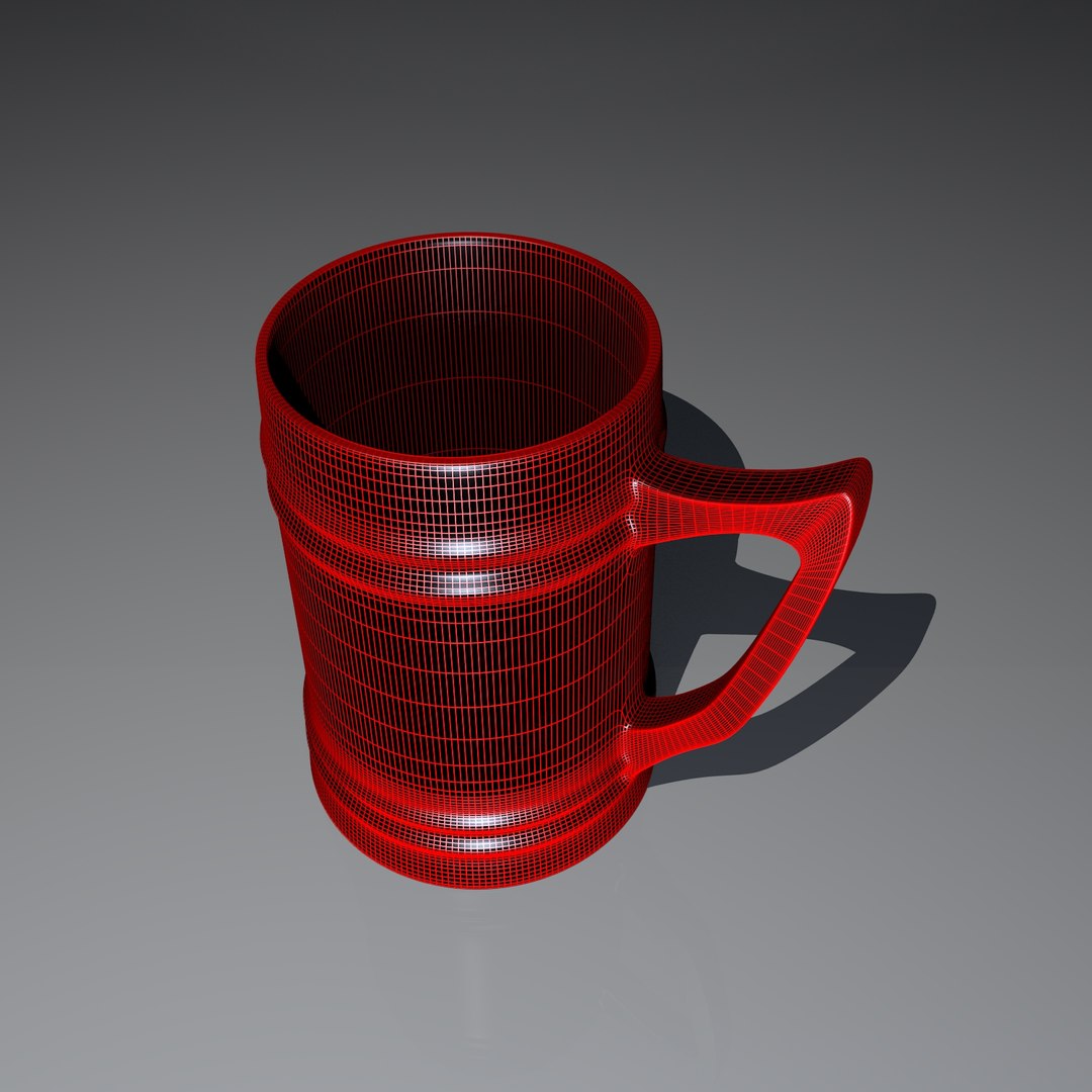 3d tea cups model