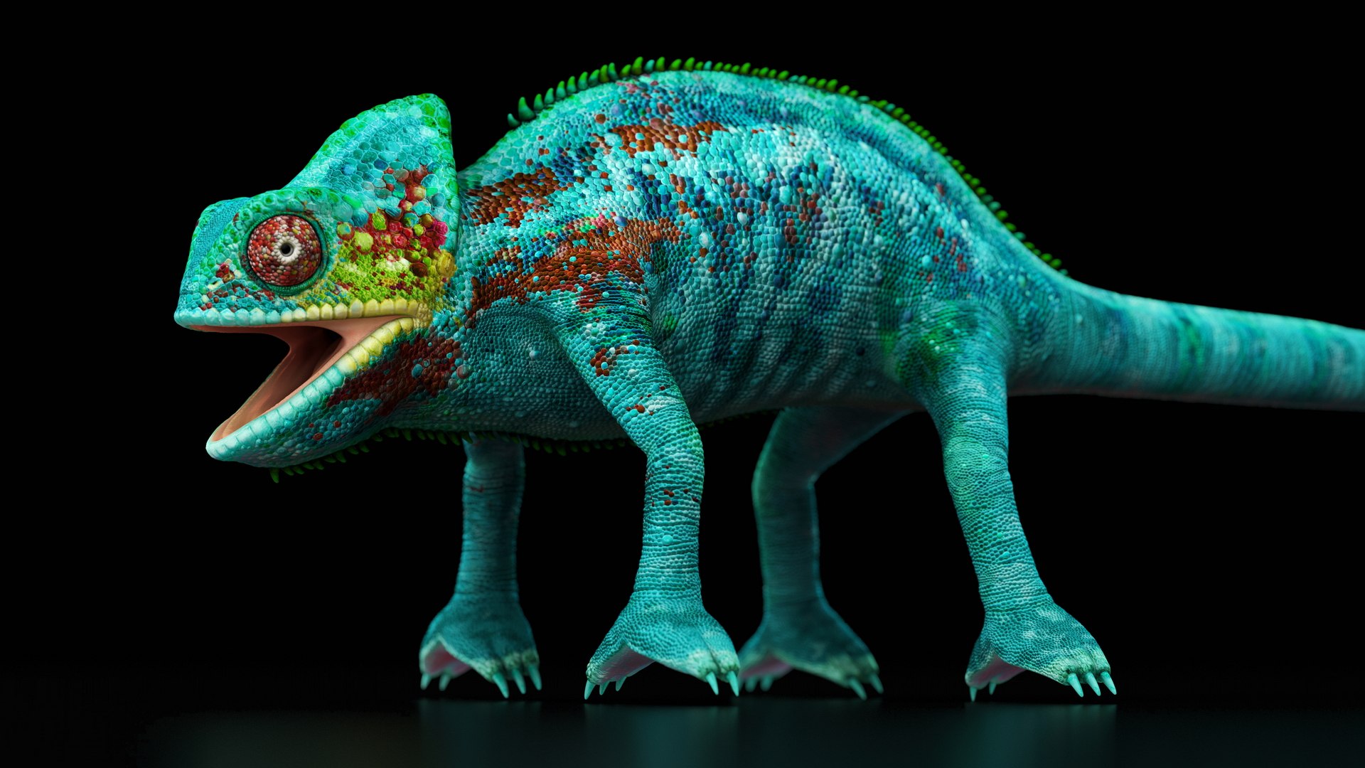 3D Panther Chameleon - TurboSquid 1959455