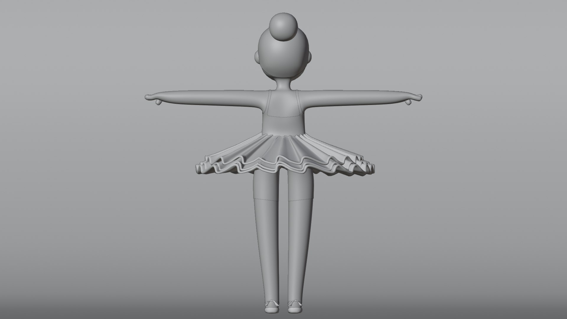 3D Minimal Ballet Dancer 3D Cartoon Character - TurboSquid 1794752