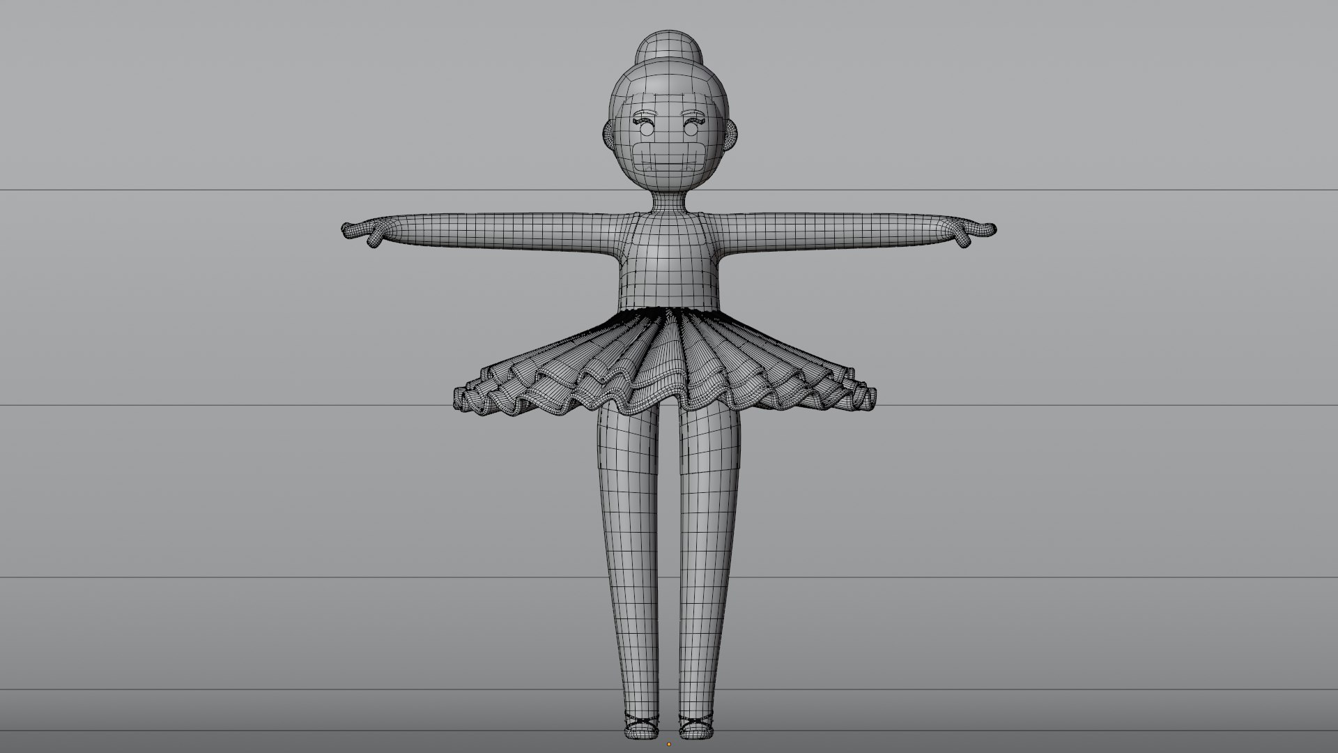 3D Minimal Ballet Dancer 3D Cartoon Character - TurboSquid 1794752