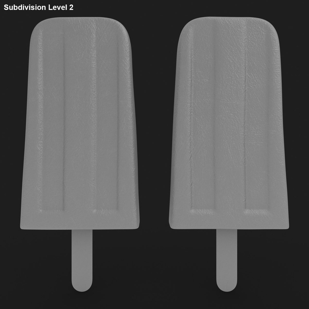 popsicle 02 2 colors 3d model