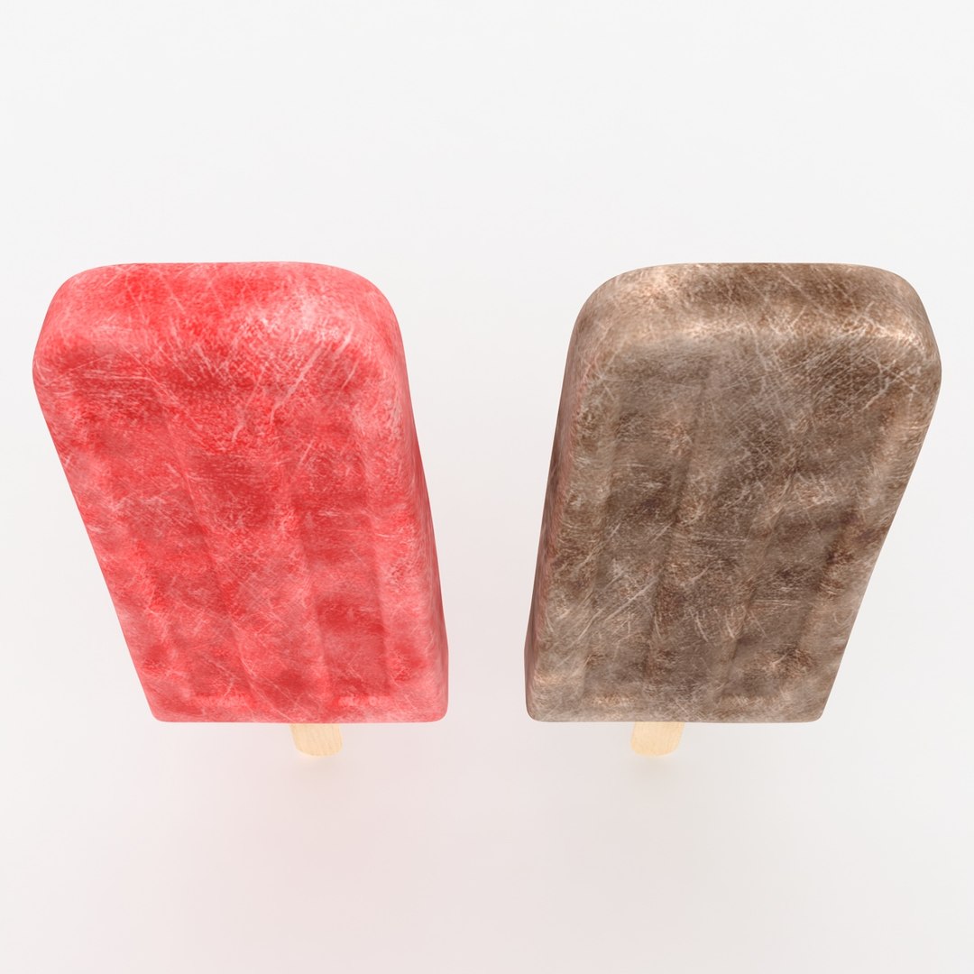popsicle 02 2 colors 3d model