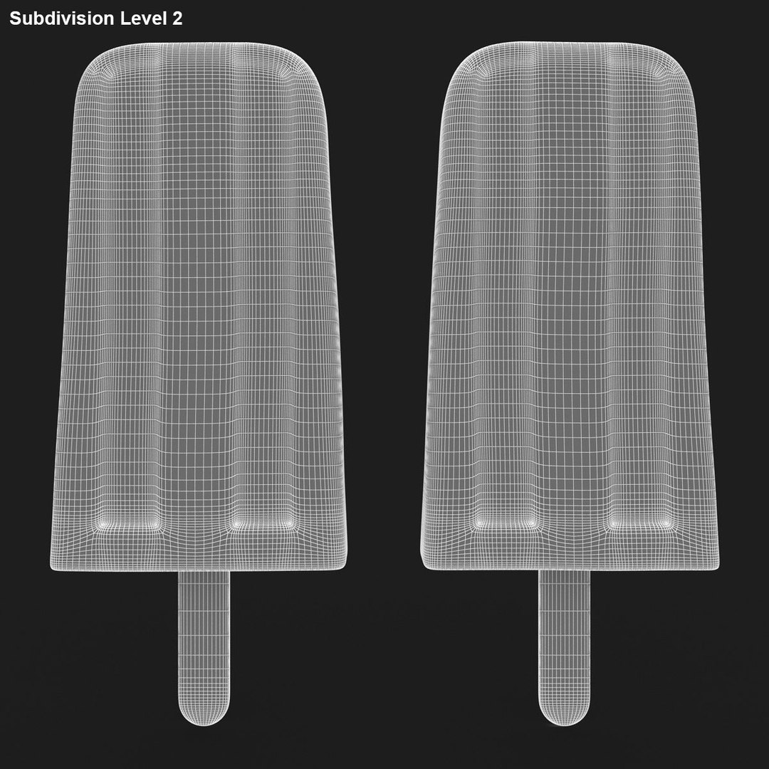 popsicle 02 2 colors 3d model