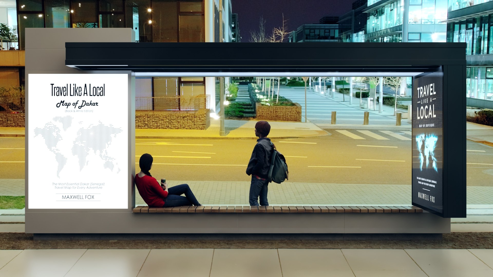 Modern bus stop model - TurboSquid 1713656