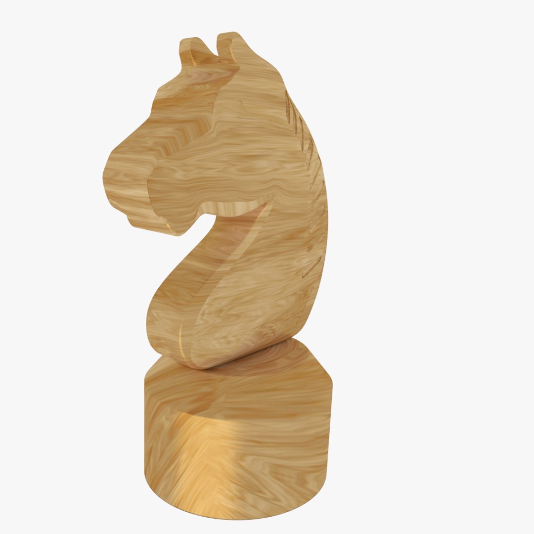 3d Model Of Chess Knight