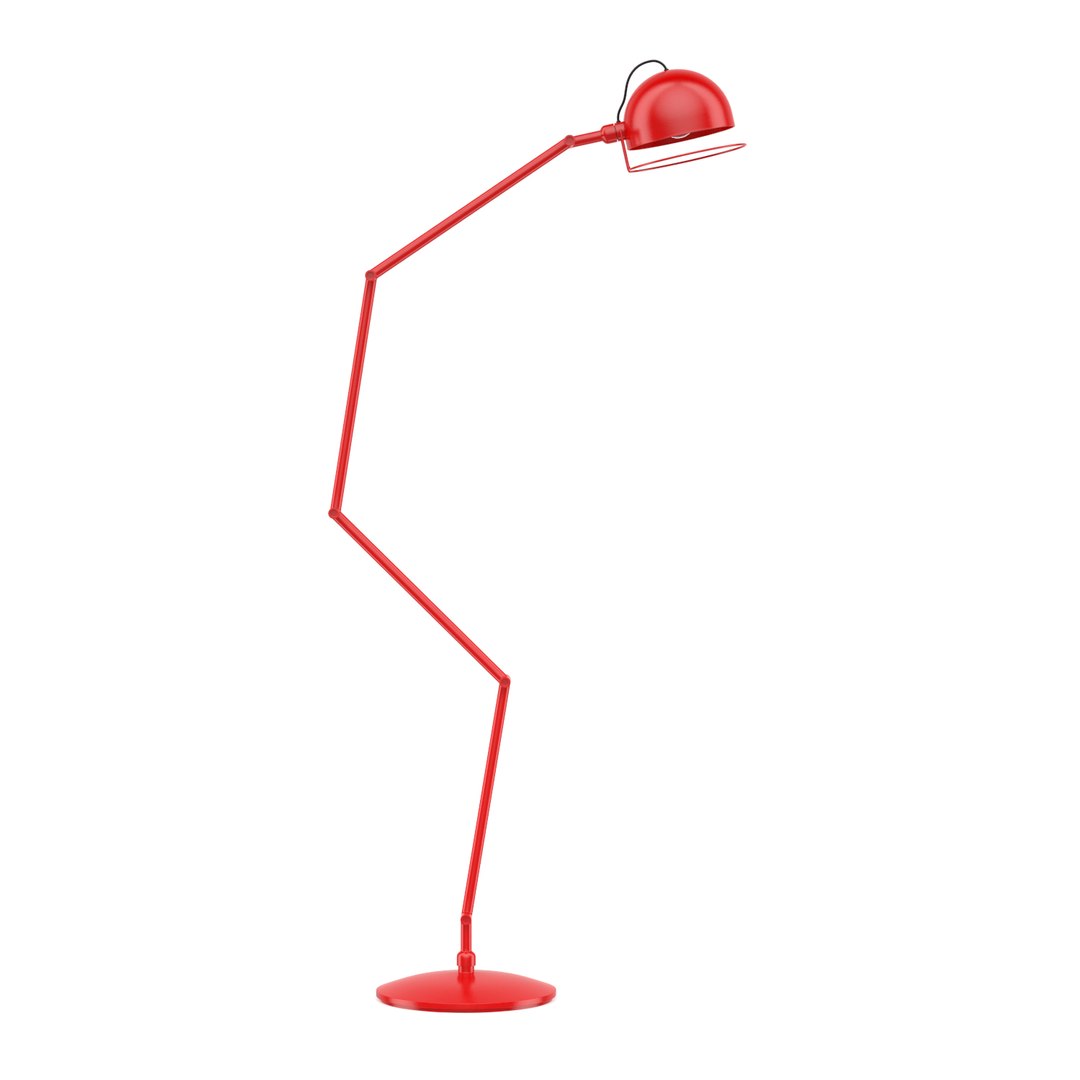 Red floor lamp model - TurboSquid 1198660