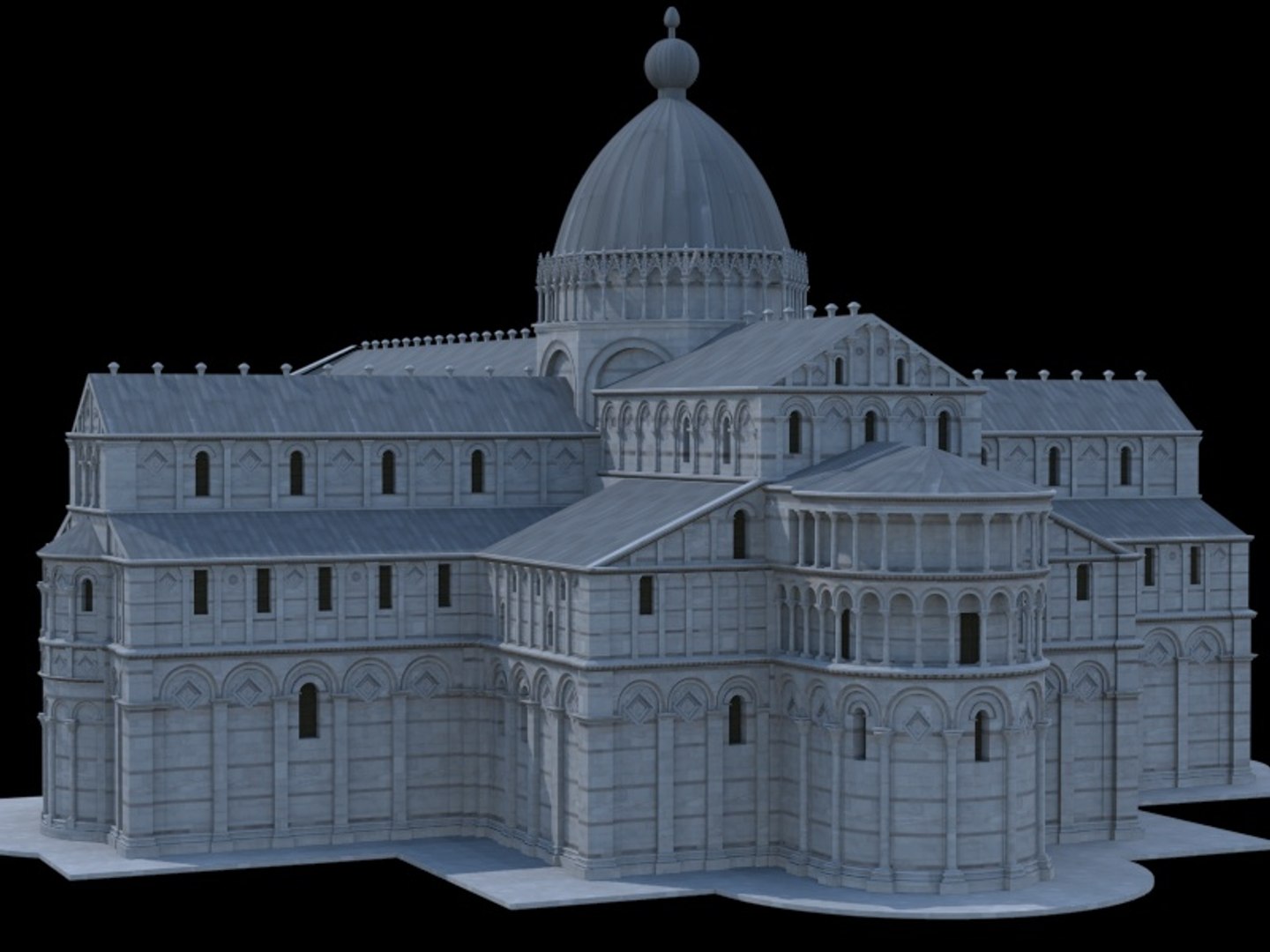 3d Cathedral Pisa
