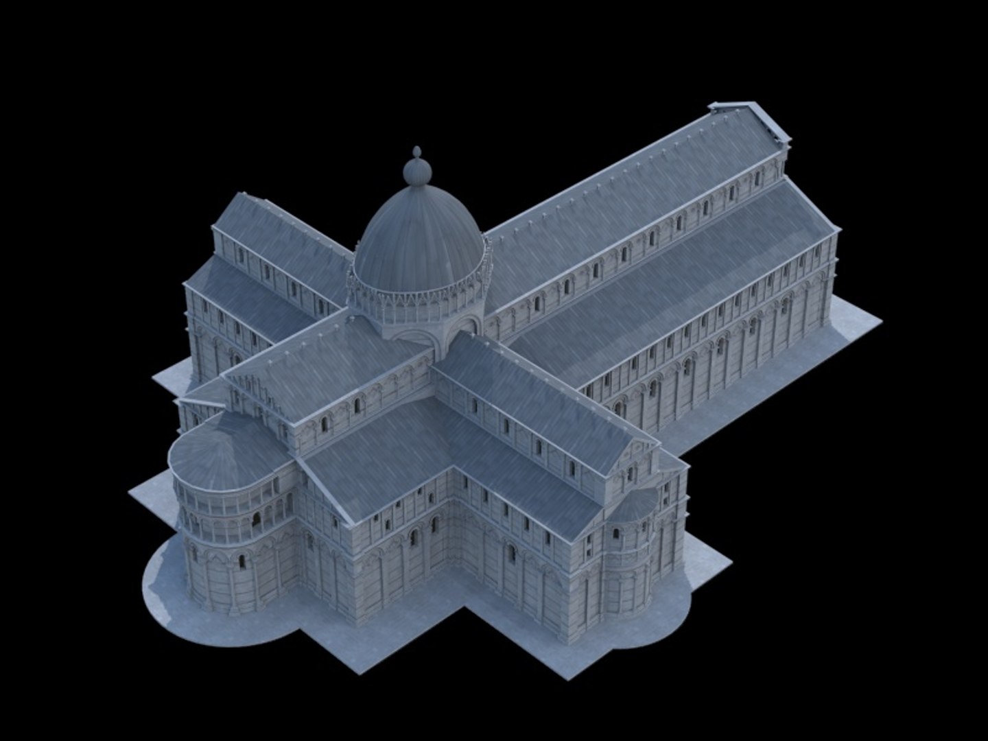 3d Cathedral Pisa