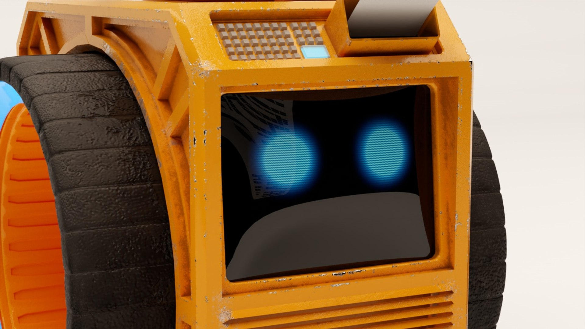 3D Mono Wheel Robot - I Will Take Your Job Model - TurboSquid 2193618