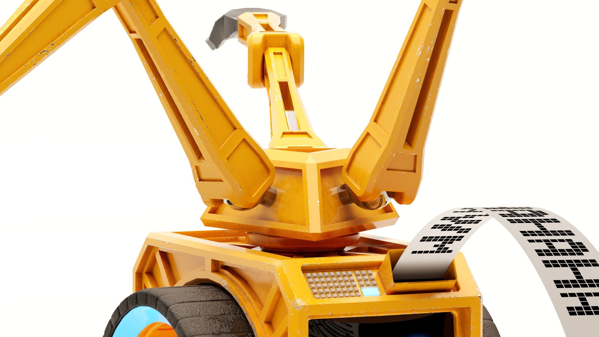 3D Mono Wheel Robot - I Will Take Your Job Model - TurboSquid 2193618