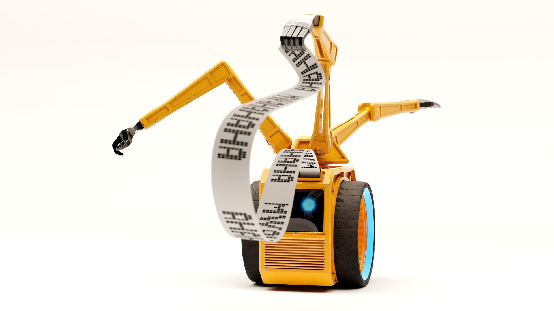 3D Mono Wheel Robot - I Will Take Your Job Model - TurboSquid 2193618