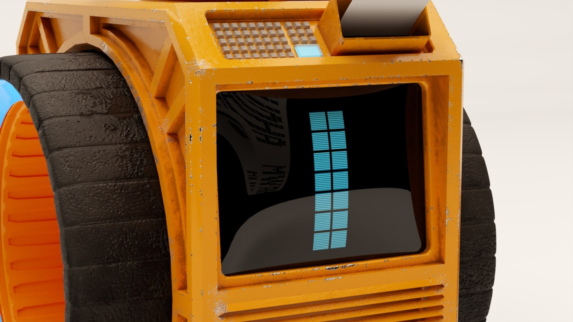 3D Mono Wheel Robot - I Will Take Your Job Model - TurboSquid 2193618
