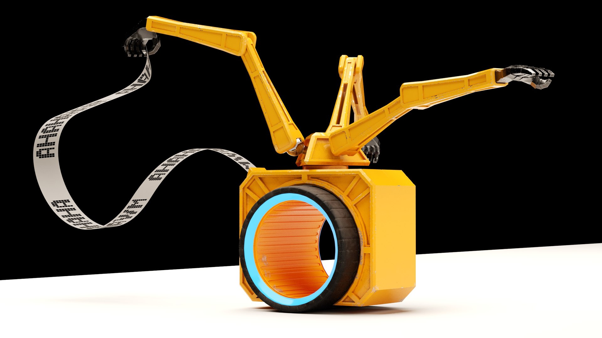 3D Mono Wheel Robot - I Will Take Your Job Model - TurboSquid 2193618