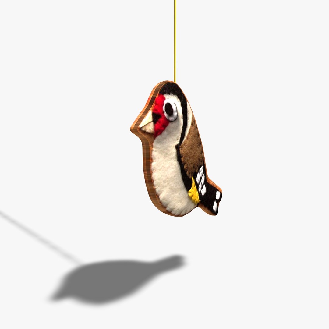 c4d handcrafted bird mobile