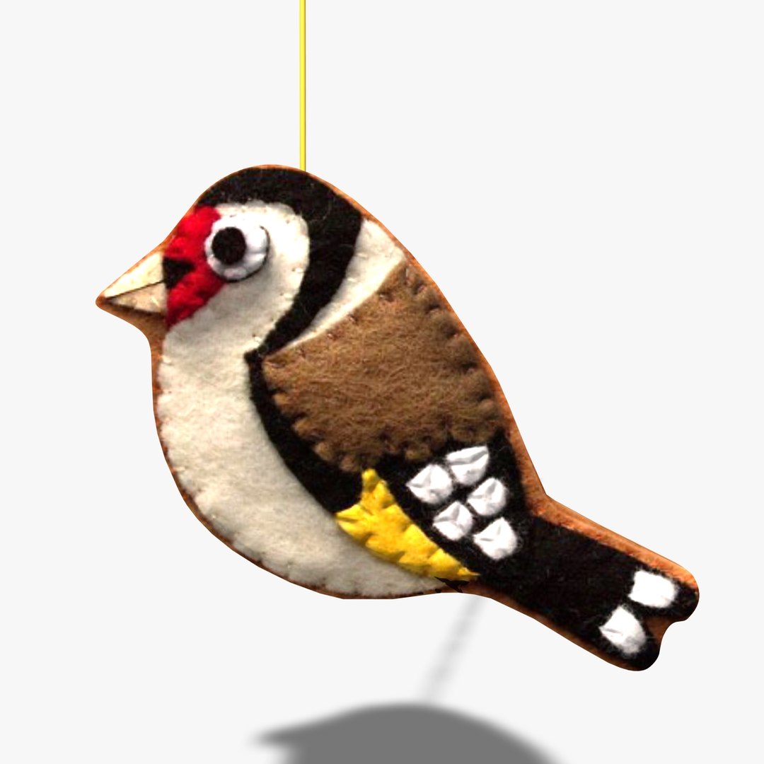 c4d handcrafted bird mobile