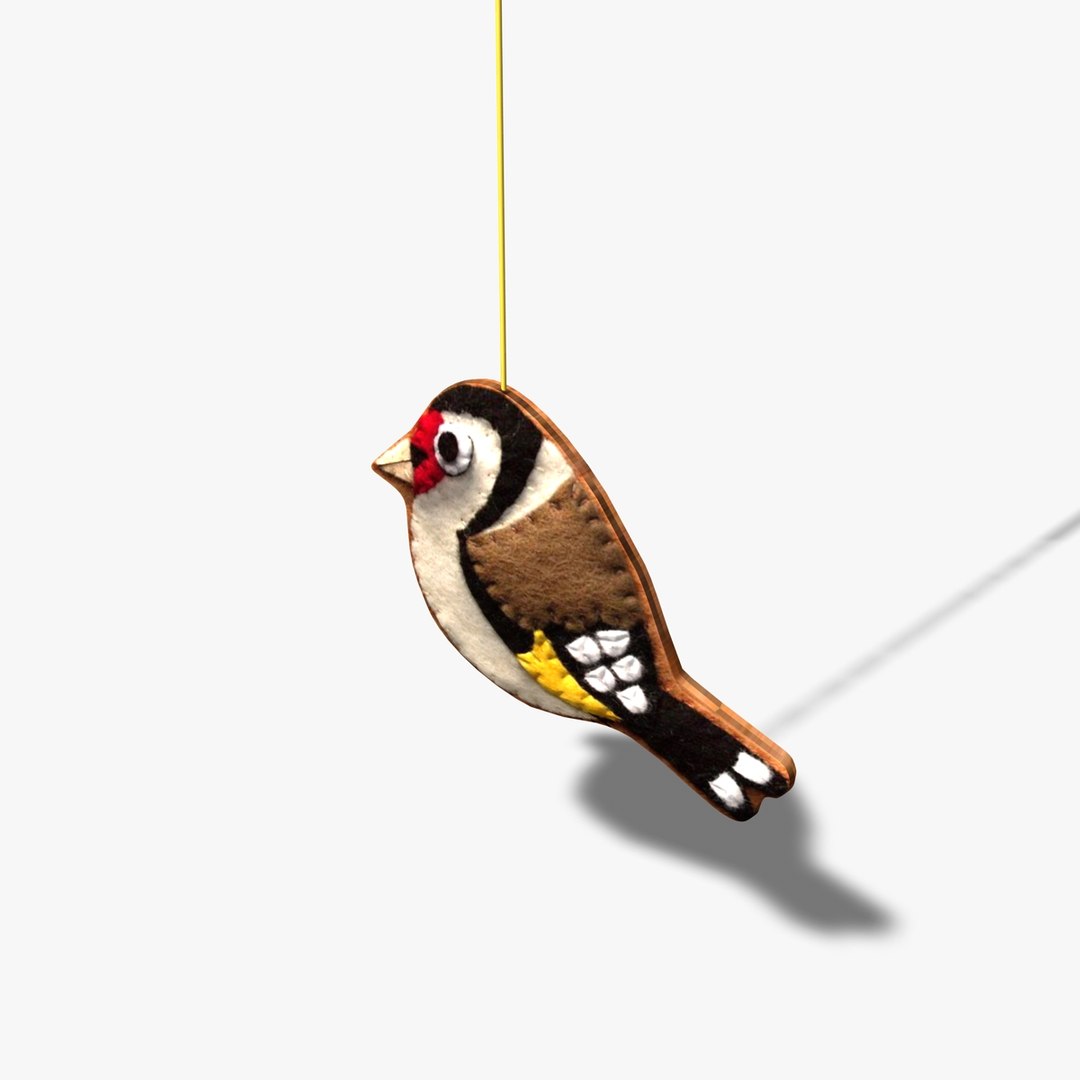 c4d handcrafted bird mobile