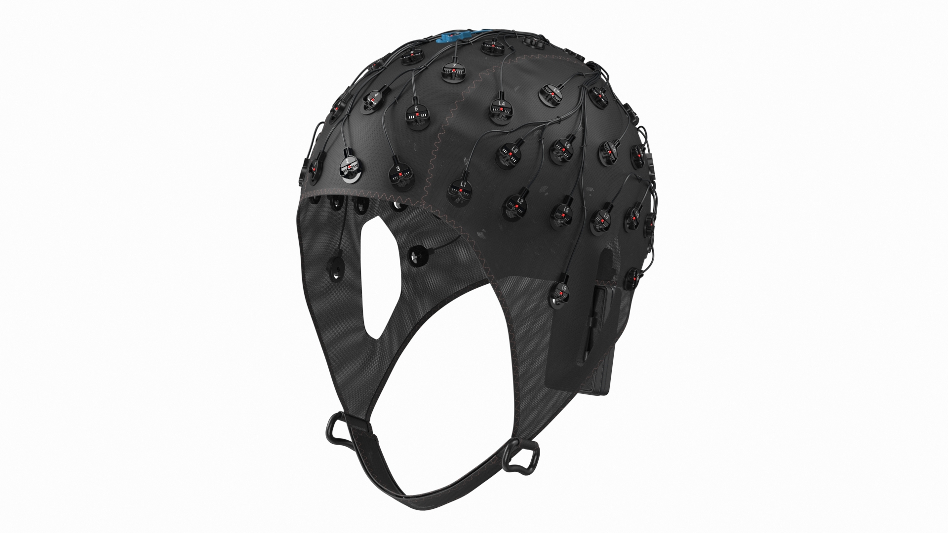 3D EEG Recording Cap Black - TurboSquid 2137737