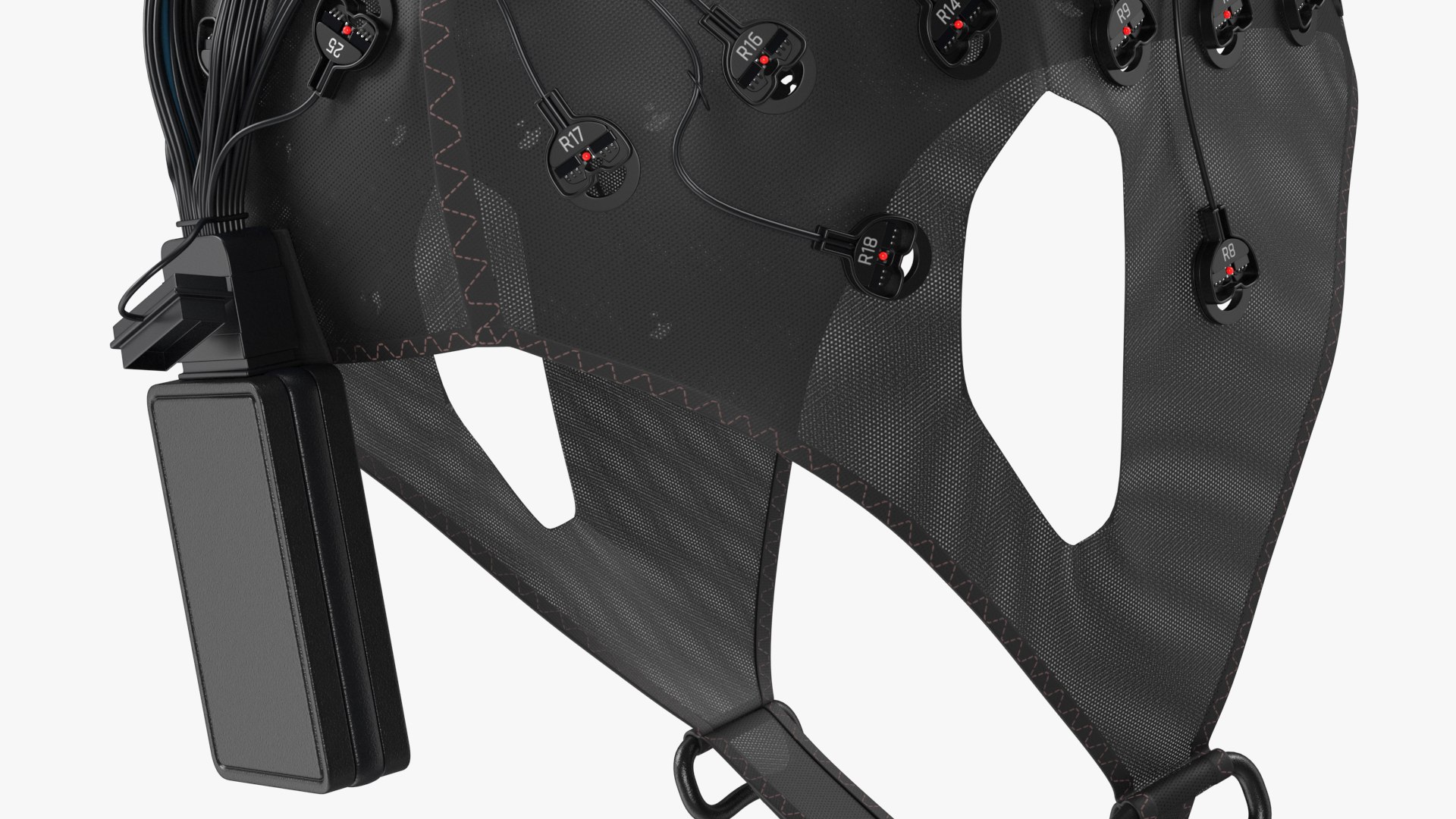 3D EEG Recording Cap Black - TurboSquid 2137737