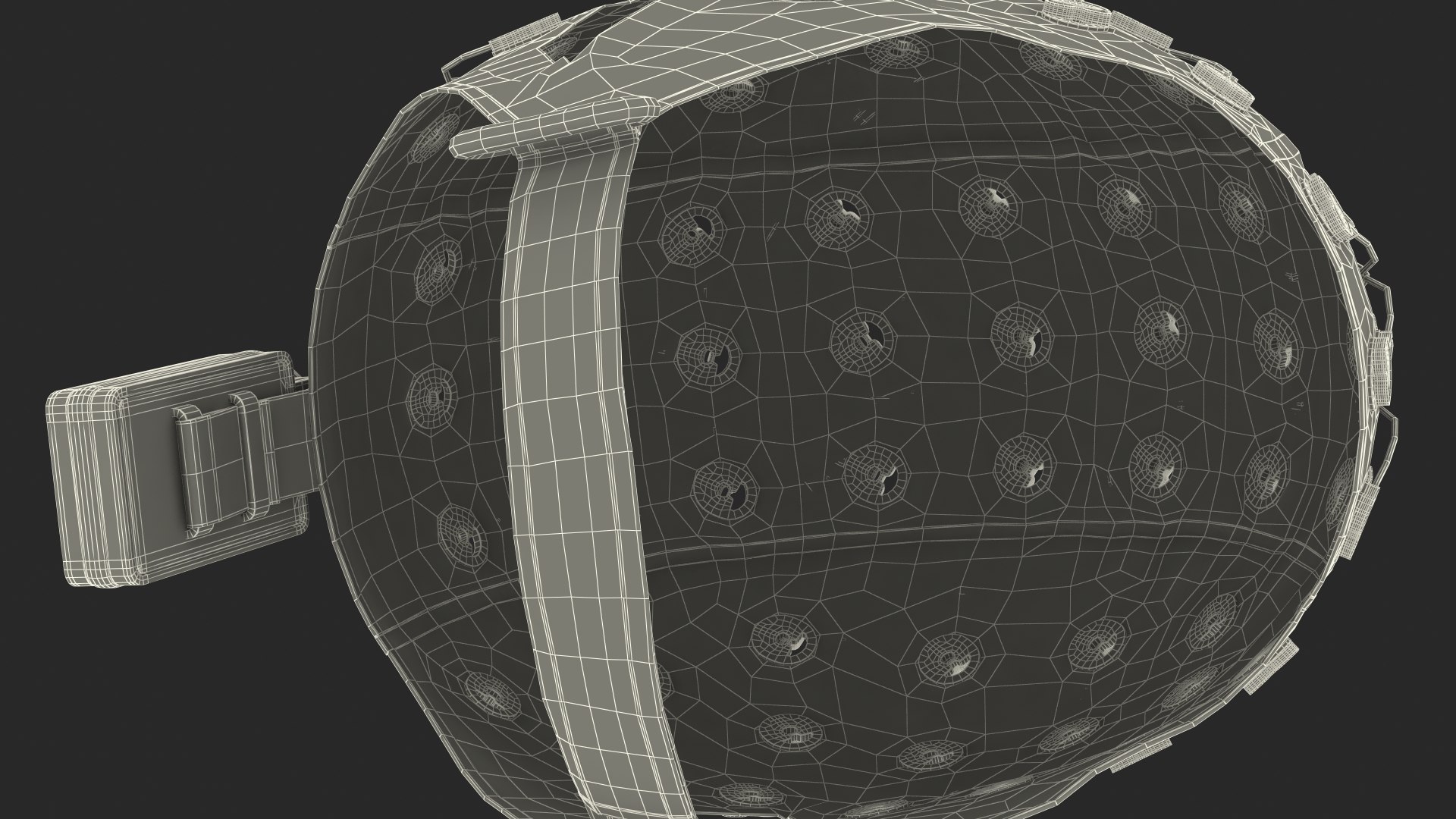 3D EEG Recording Cap Black - TurboSquid 2137737