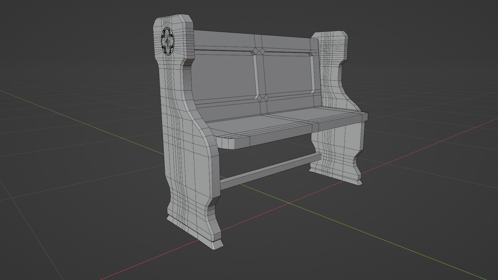 3D Church Pew - TurboSquid 2025138