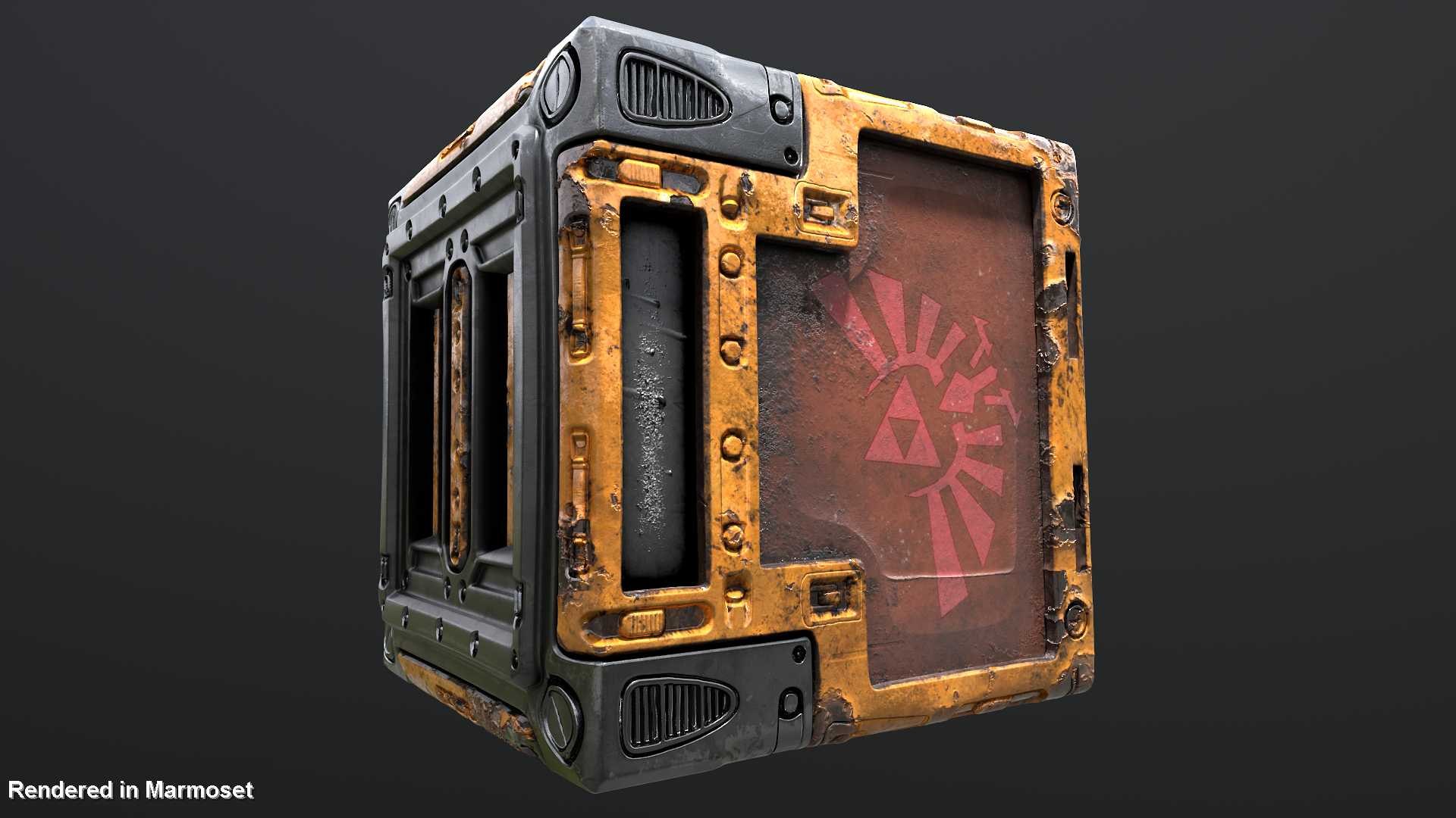 Sci-Fi Cargo Crate Transport Box Stage 3D - TurboSquid 1887500