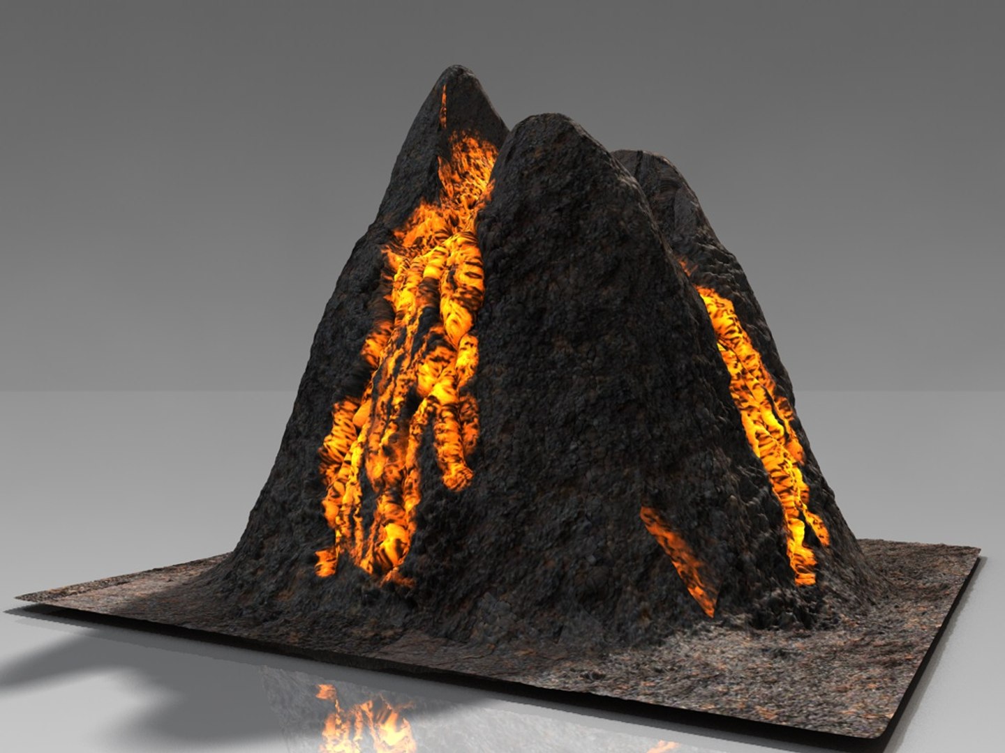 volcano formats 3d model