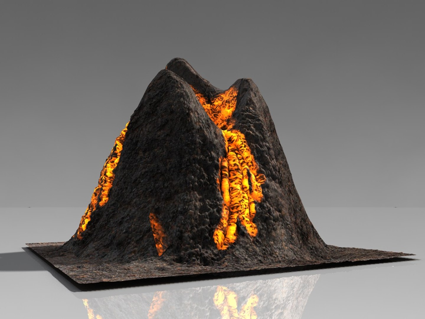 volcano formats 3d model