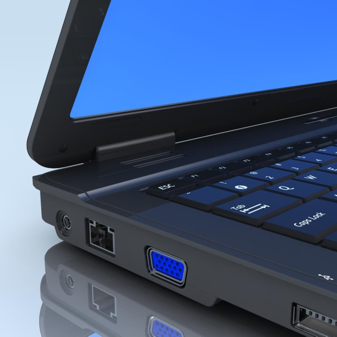 notebook acer emachines laptop 3d model