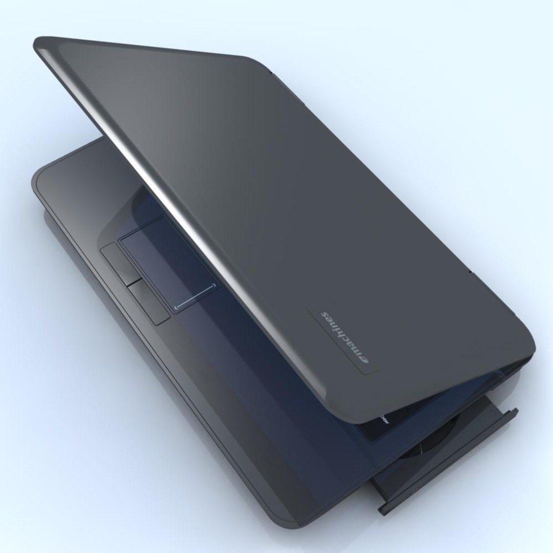 notebook acer emachines laptop 3d model