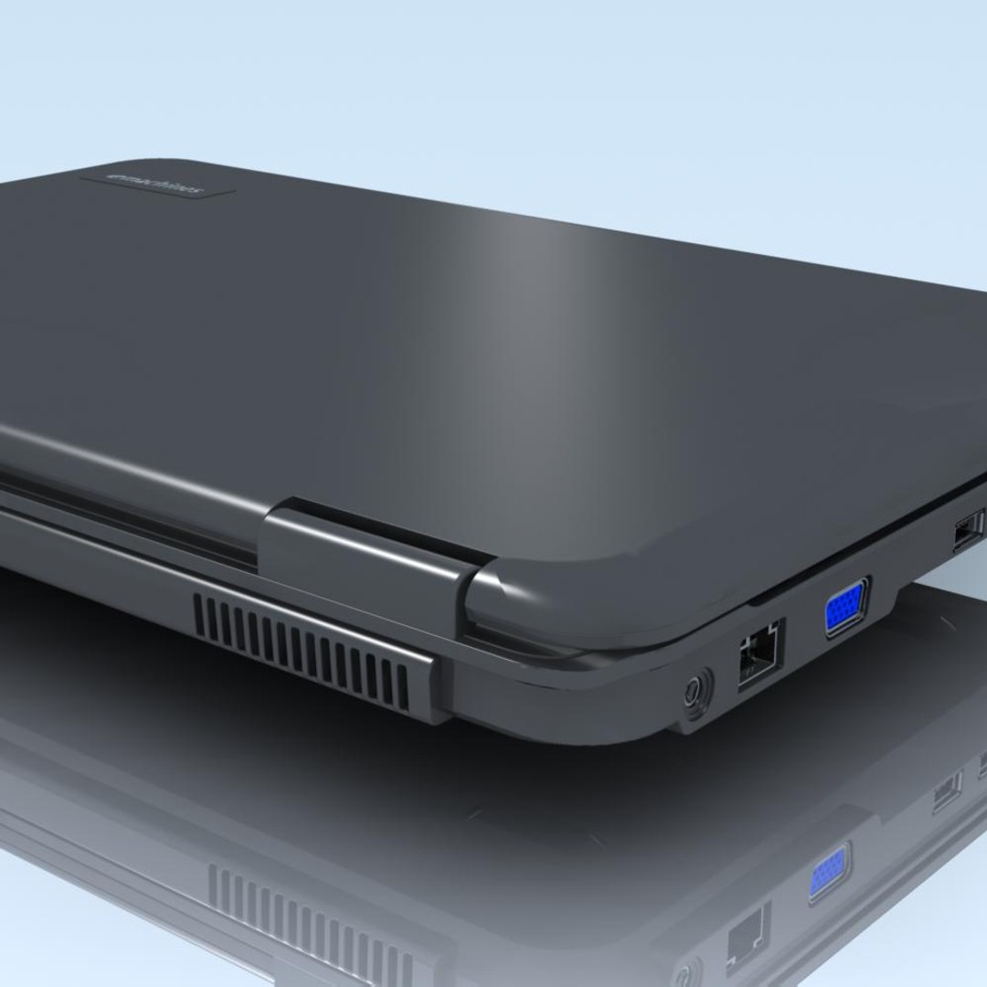 notebook acer emachines laptop 3d model