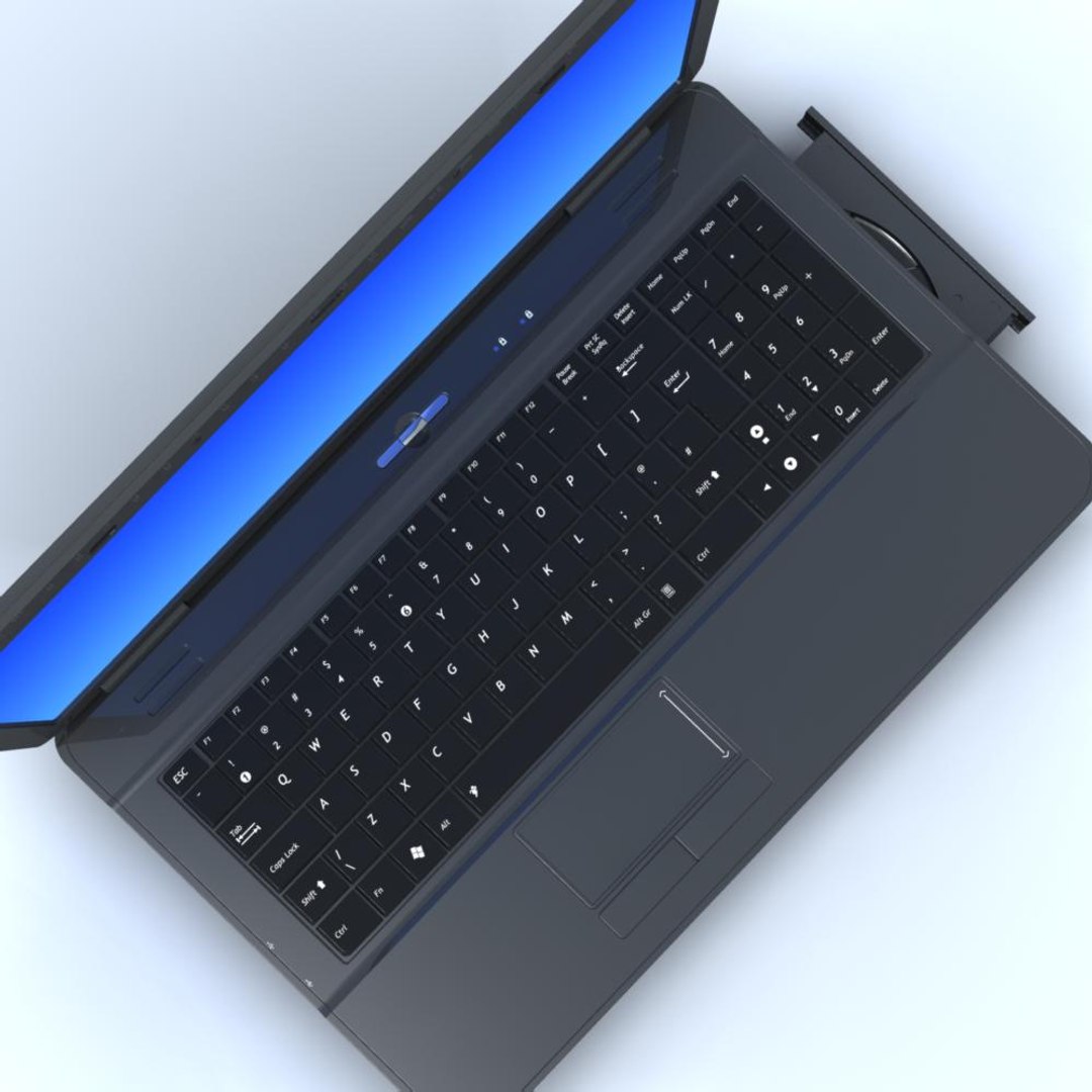 notebook acer emachines laptop 3d model
