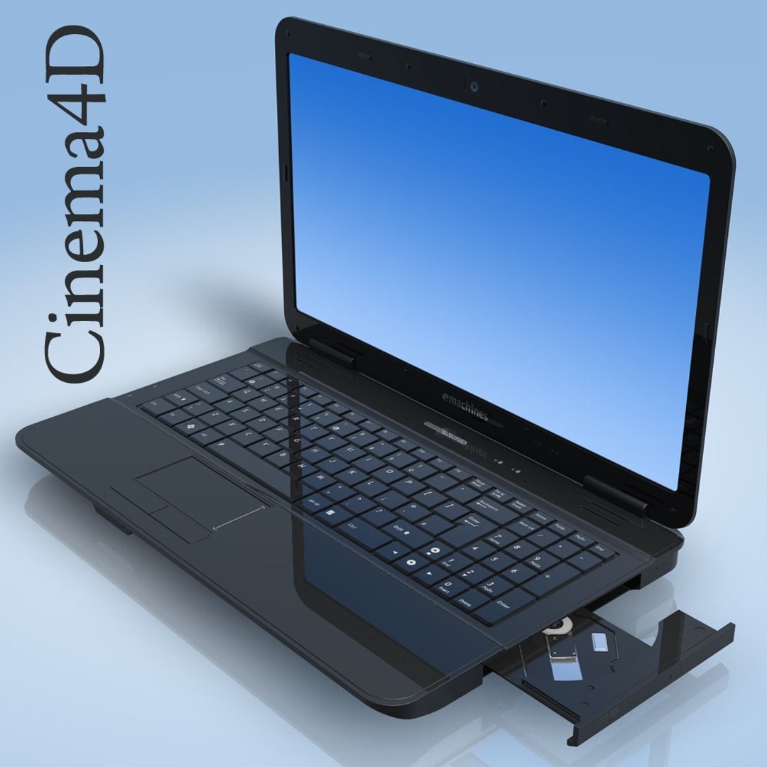 notebook acer emachines laptop 3d model